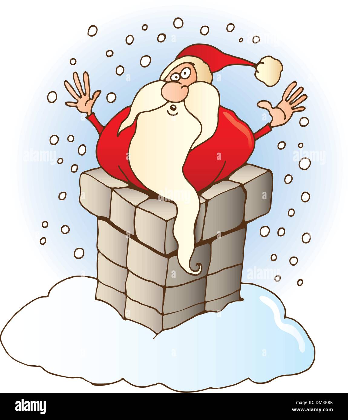 Santa claus stuck in chimney hi-res stock photography and images - Alamy
