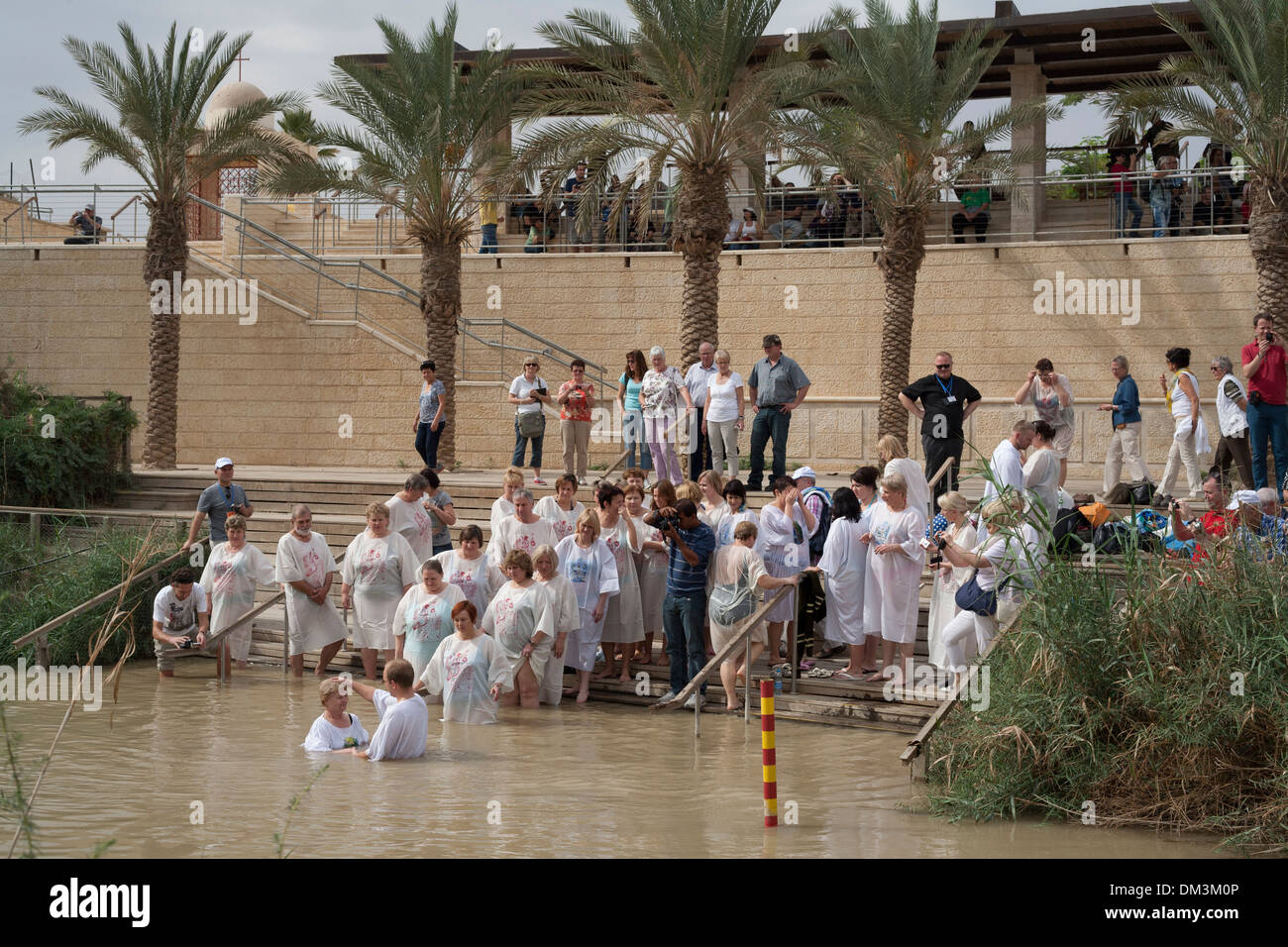Baptism in the River Jordan, Israel Stock Photo - Alamy