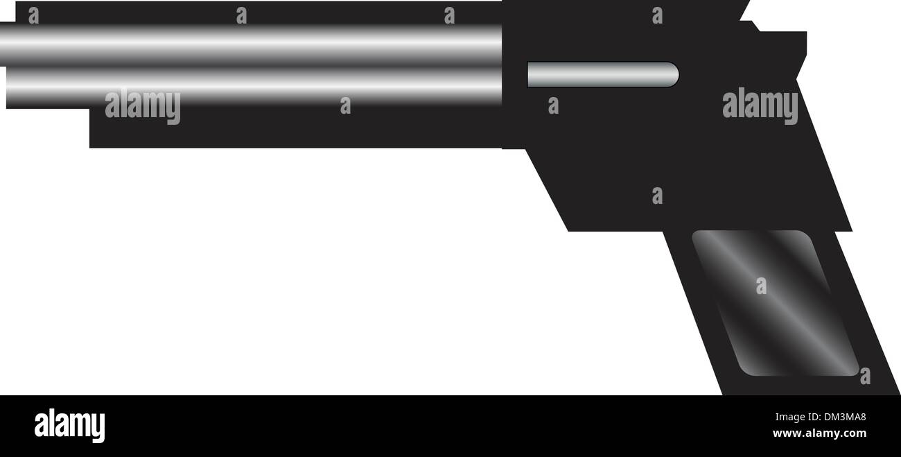 Silver guns Stock Vector Images - Alamy