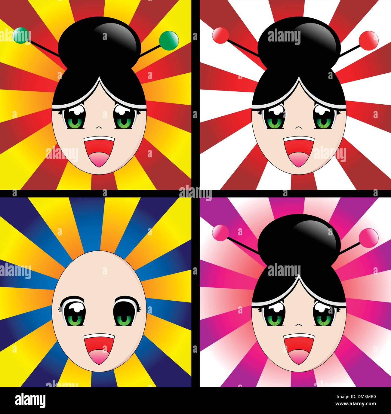 Japan anime child Stock Vector Images - Alamy