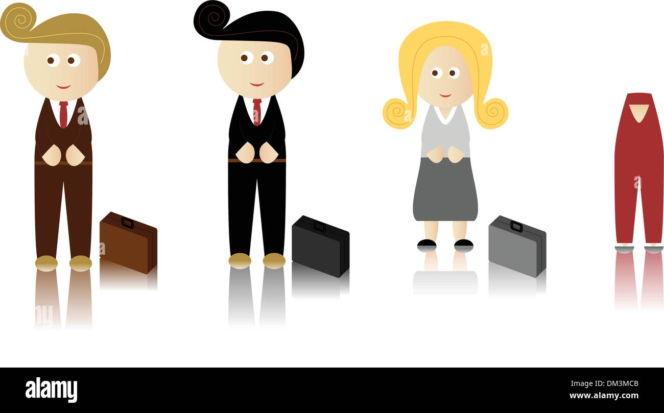 Business men women work Stock Vector Images - Alamy