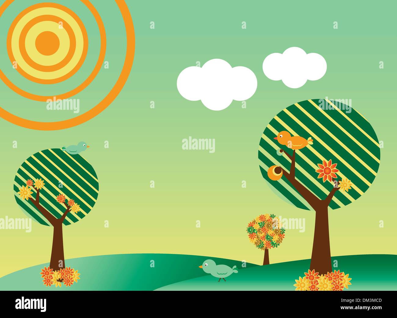 Sun summer retro style Stock Vector Images - Alamy