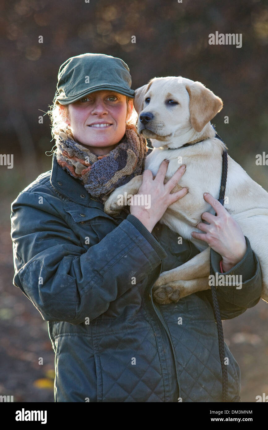 Young Girl Dog Labrador Retriever High Resolution Stock Photography and ...