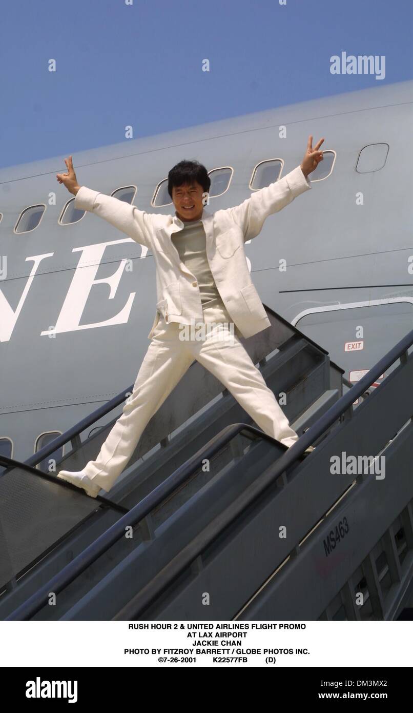 July 26, 2001 - RUSH HOUR 2 & UNITED AIRLINES FLIGHT PROMO.AT LAX ...