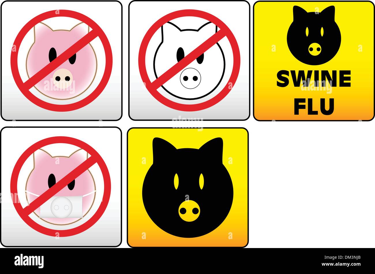 Swine Flu Sign Stock Vector Image & Art - Alamy