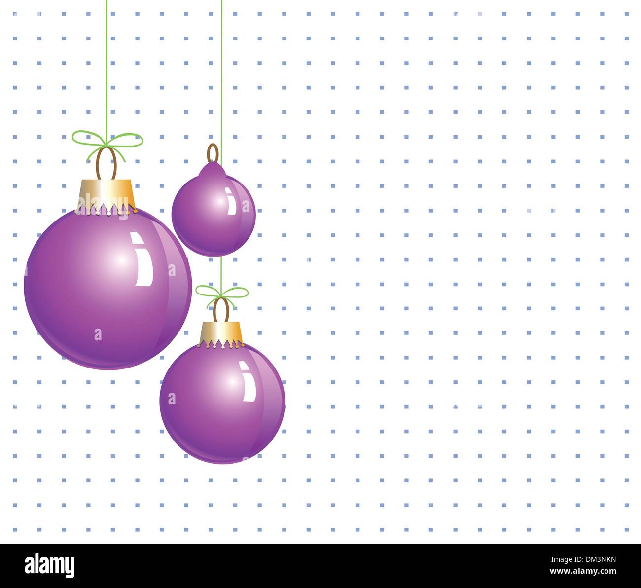 Pink glass christmas balls Stock Vector Images - Alamy