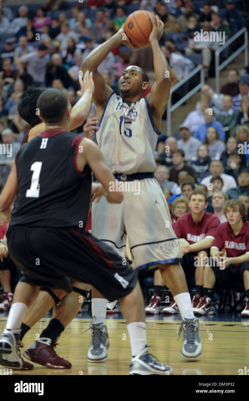 Washington DC. .Georgetown guard Austin Freeman (15), during game ...