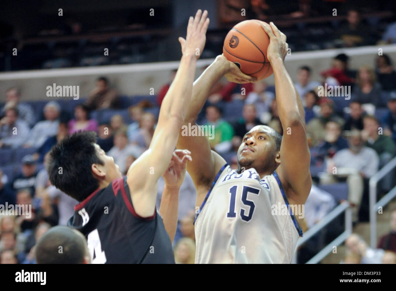 Washington DC. .Georgetown guard Austin Freeman (15), during game ...