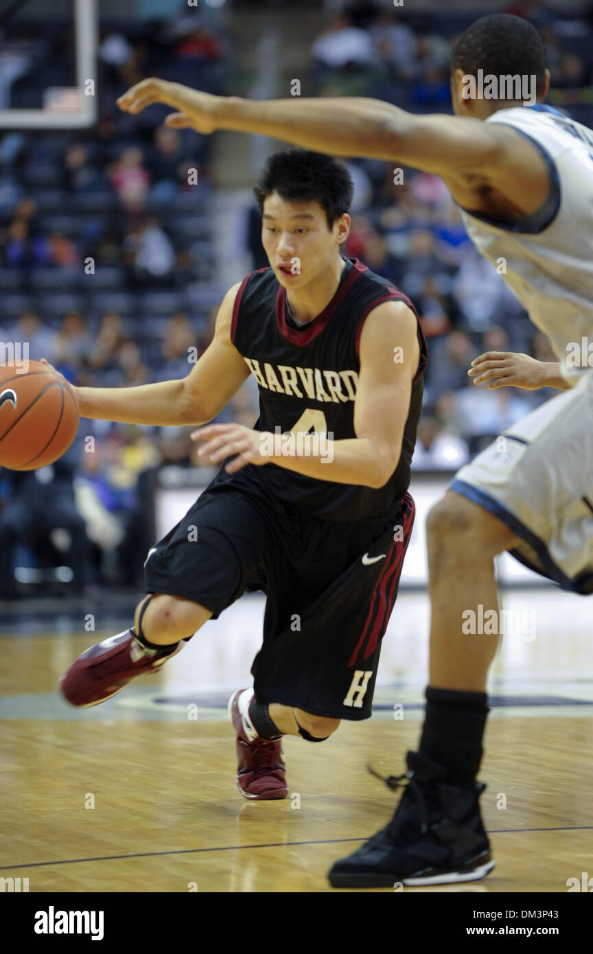 Washington DC. .Harvard guard Jeremy Lin (4), during game action in the ...