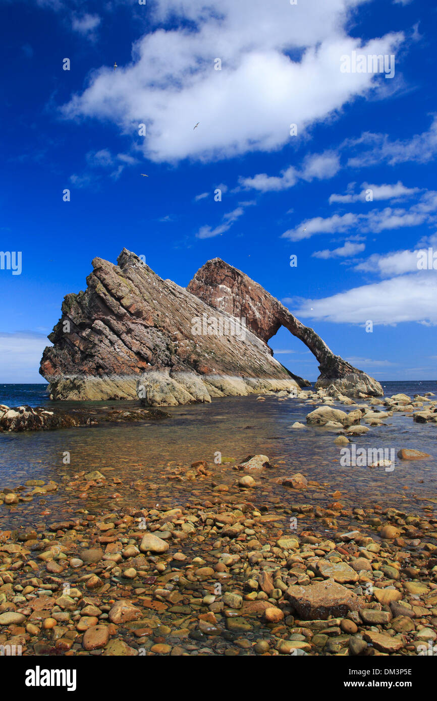 Arch curve Bow Fiddle Bow Fiddle rock cliff cliff water Great Britain ...