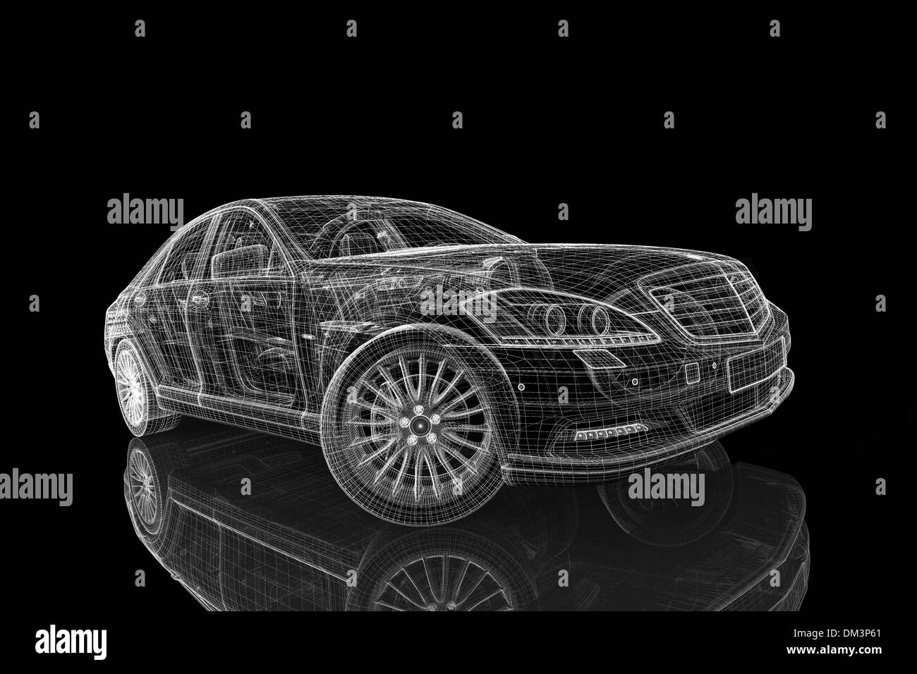 Car 3d model body structure hi-res stock photography and images - Alamy