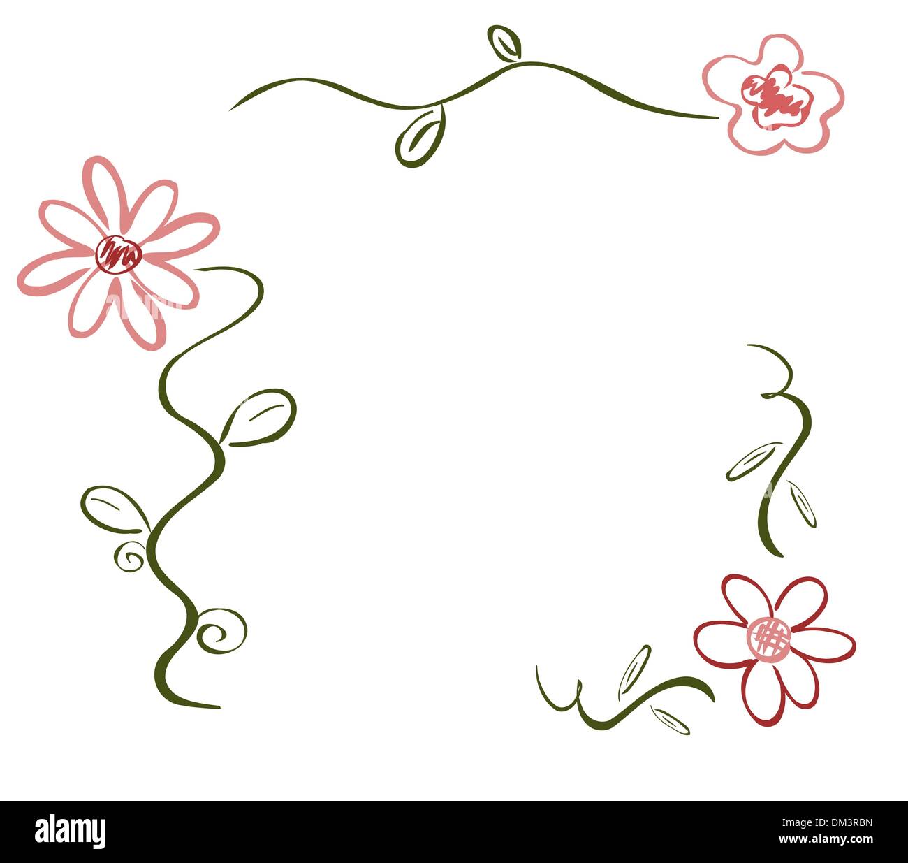 Daisy flower in soft Stock Vector Images - Alamy