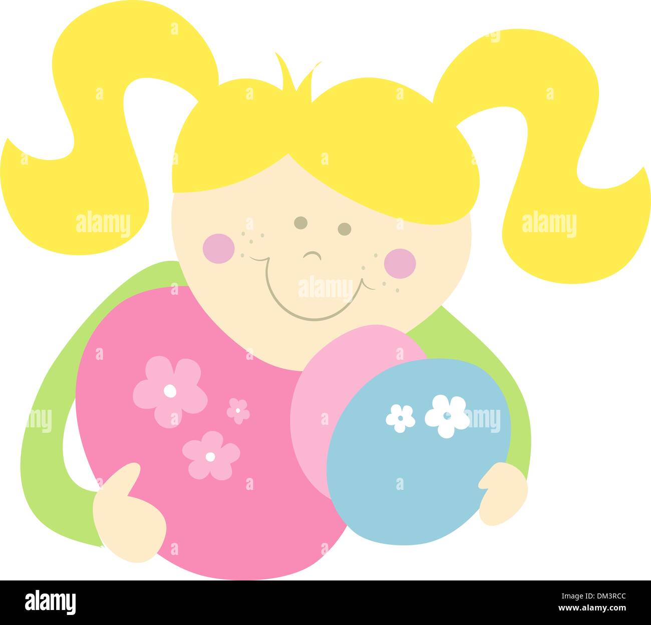 Cartoon illustration cute blond girl hi-res stock photography and ...