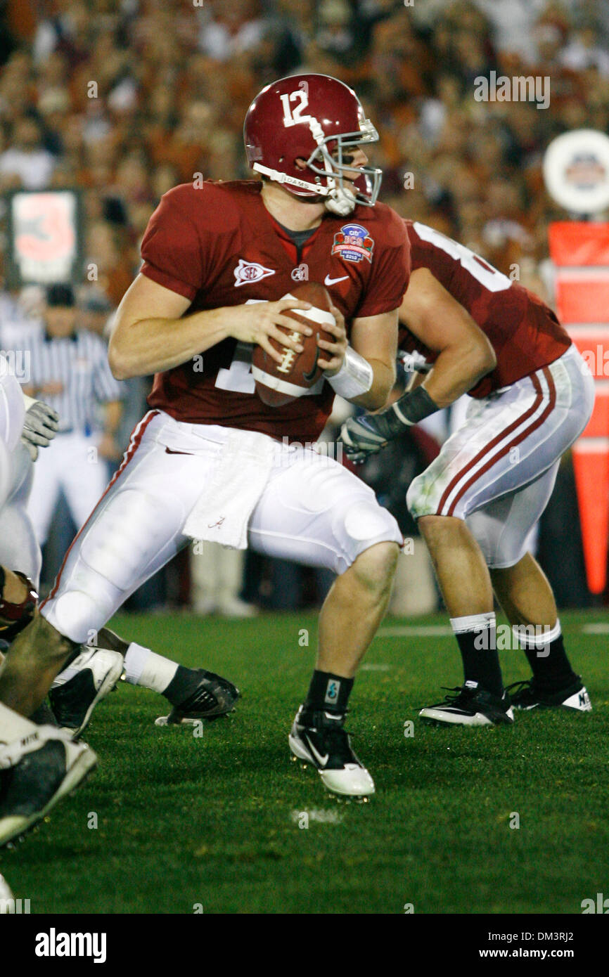 Alabama quarterback Greg McElroy in first-half action. (Credit Image ...