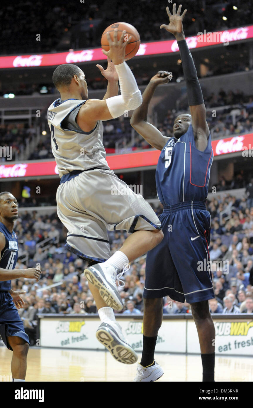 Washington D.C. Verizon Center. .Georgetown guard Chris Wright #4 game ...