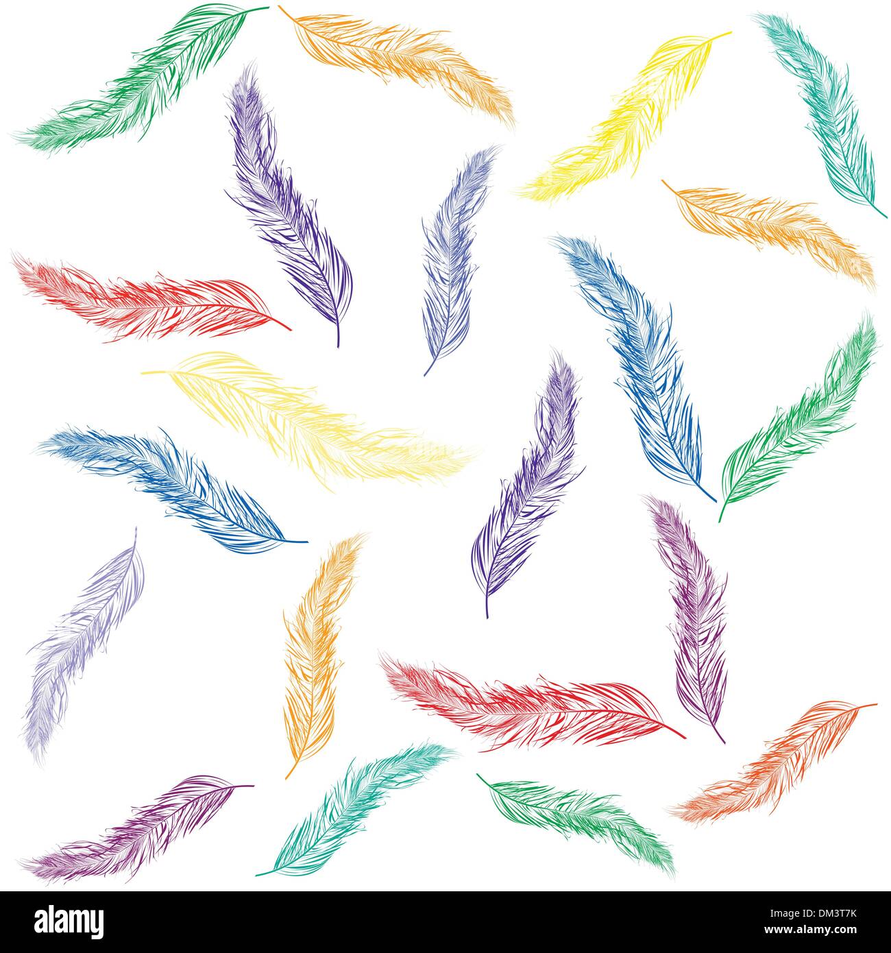 Fine feathers Stock Vector Images - Alamy