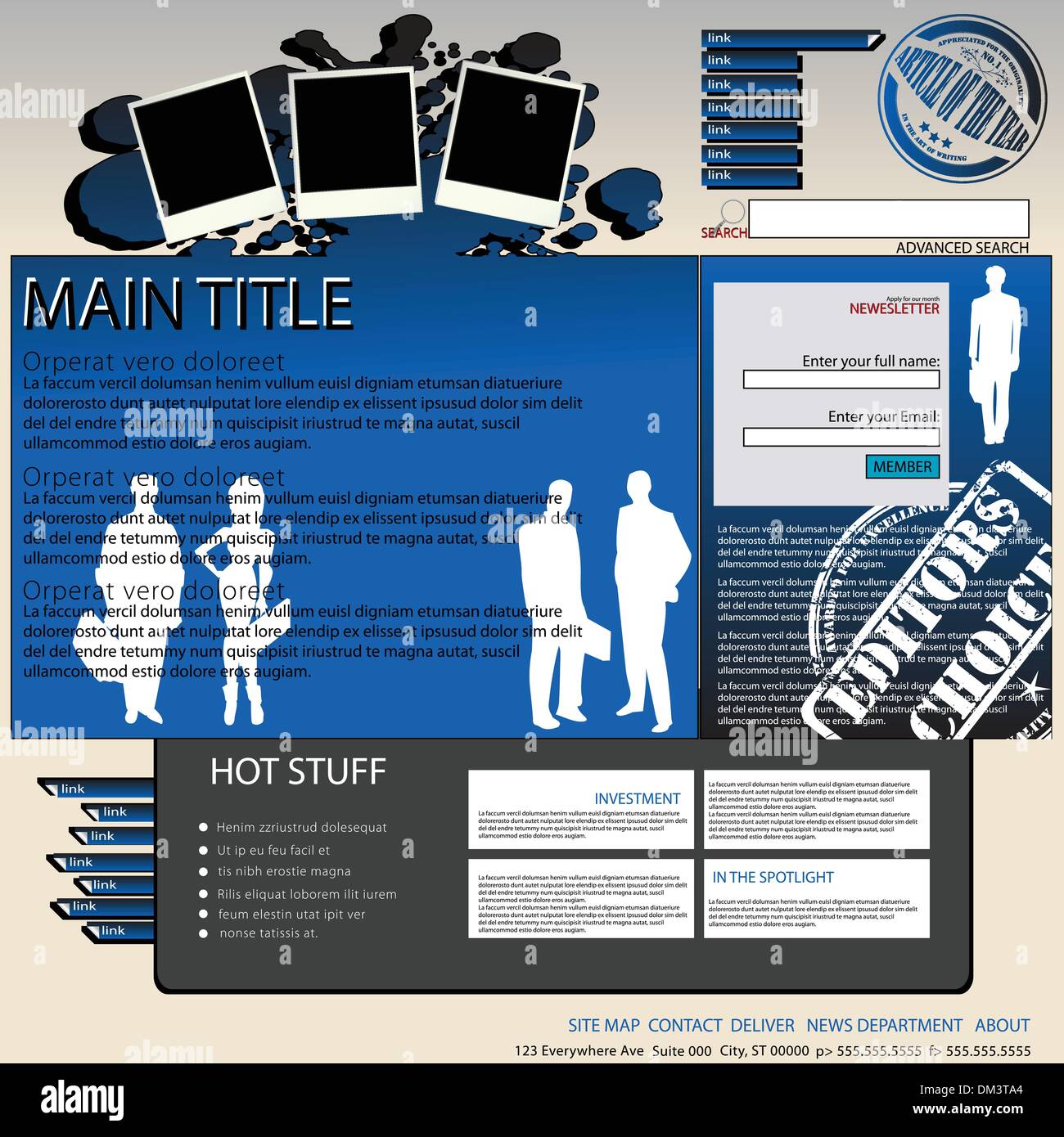 Layout Stock Vector Images - Alamy