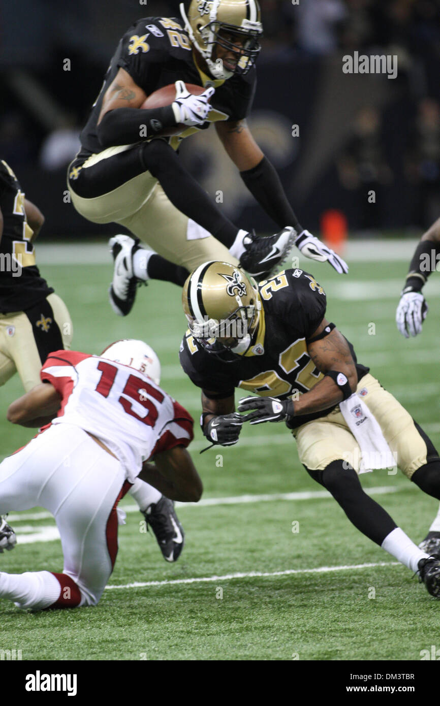 16 January 2010: After a fumble recovery, Saints safety Darren Sharper ...