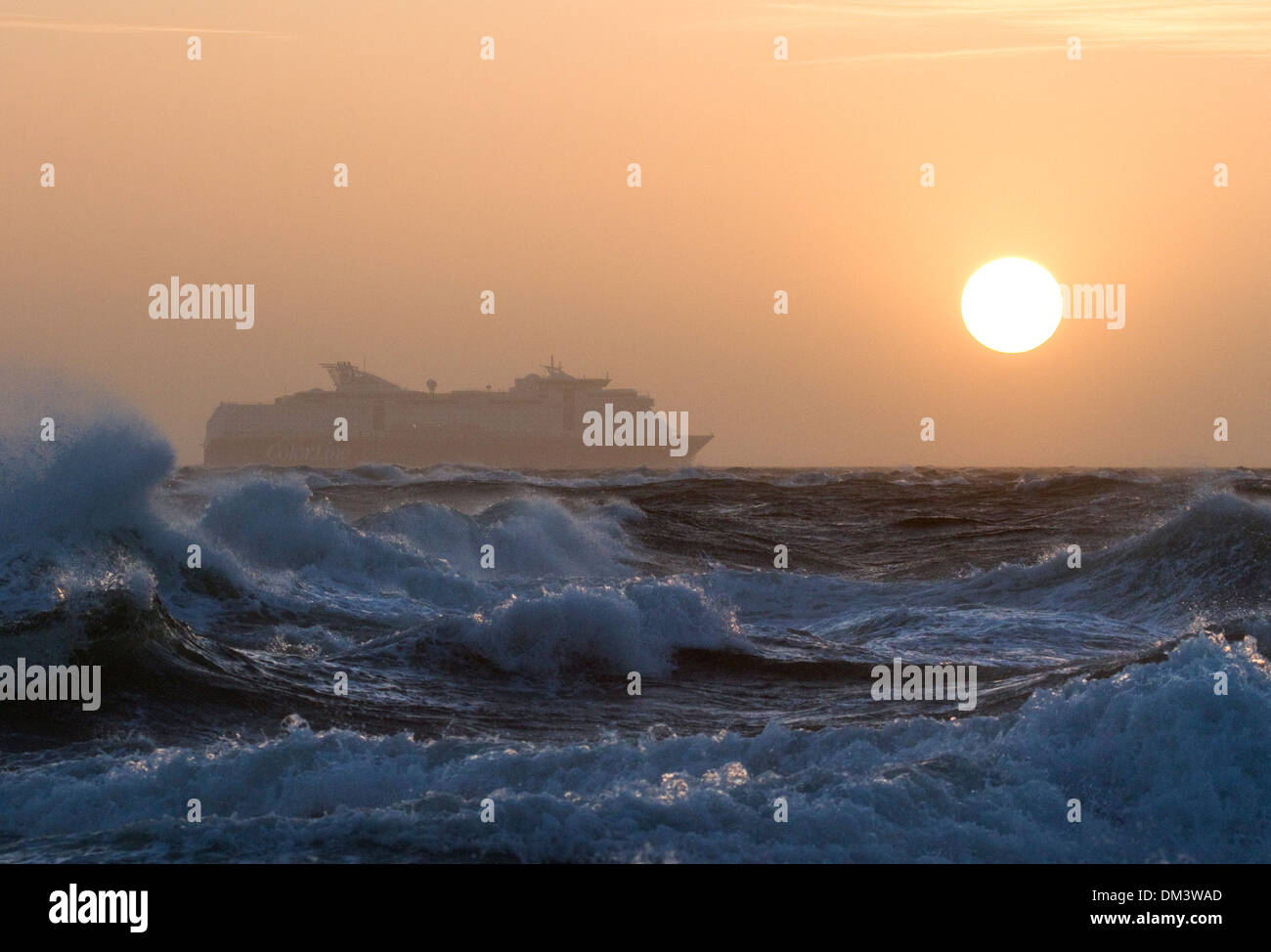 The Color Line cruise ferry M/V Color Magic off Røsnæs Lighthouse Stock ...