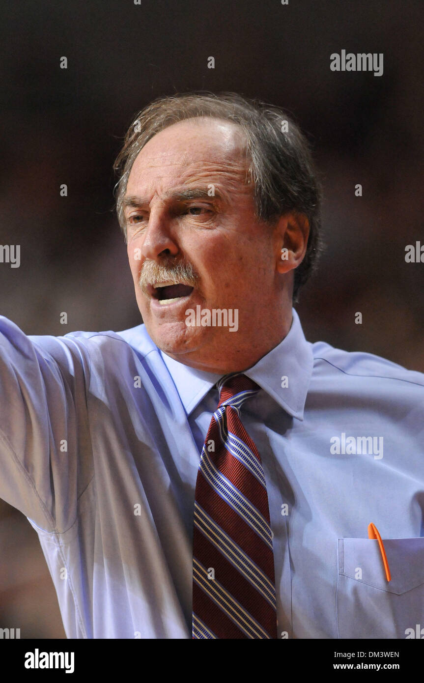 Fran Dunphy barks out a play in game action. Temple defeated LaSalle 64 ...