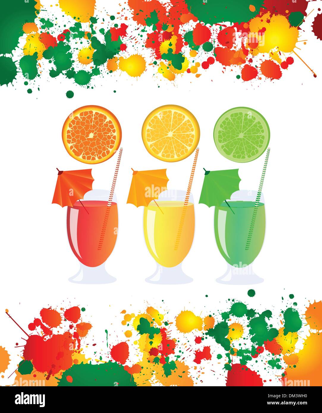 Sweet refreshments Stock Vector Images - Alamy