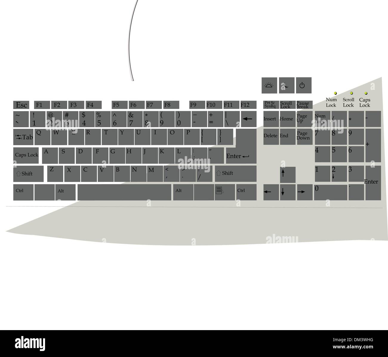 Old computer key Stock Vector Images - Alamy