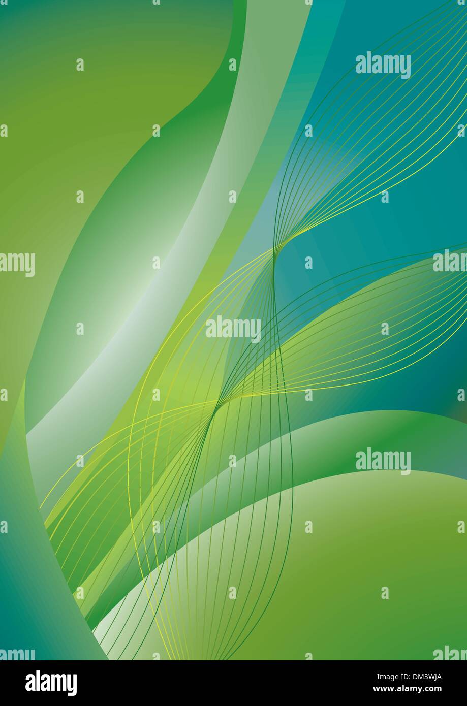 Abstract background glowing green lines Stock Vector Images - Alamy