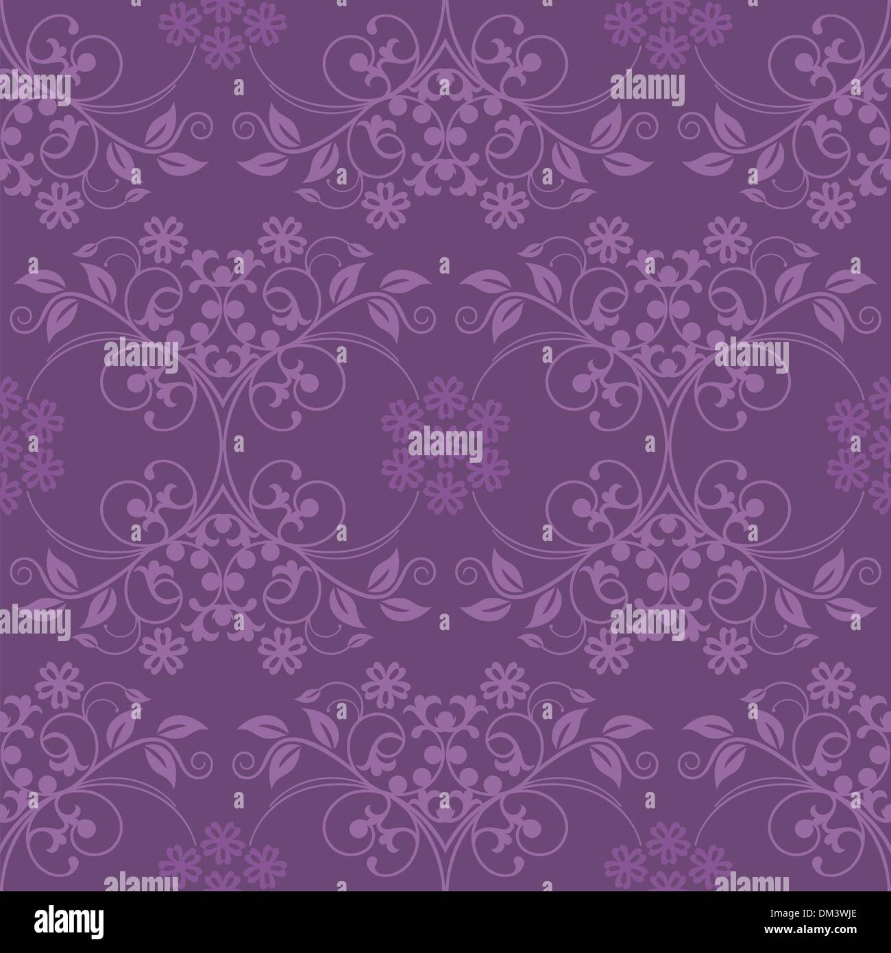 Seamless wallpaper beautiful flowers Stock Vector Images - Alamy