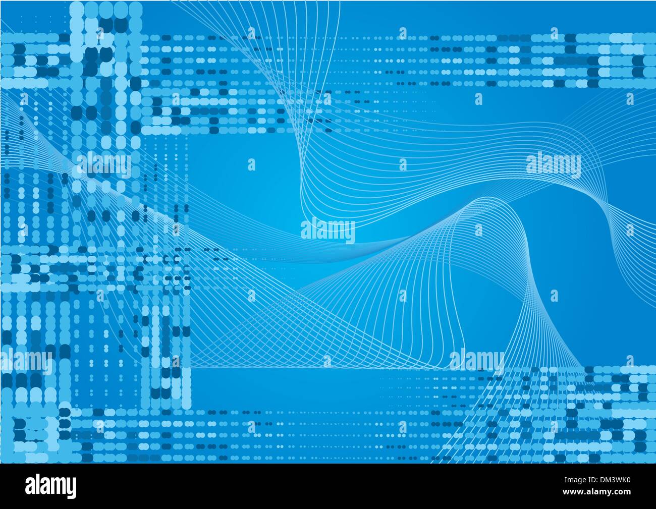 Blue wavy background color Stock Vector Images - Alamy