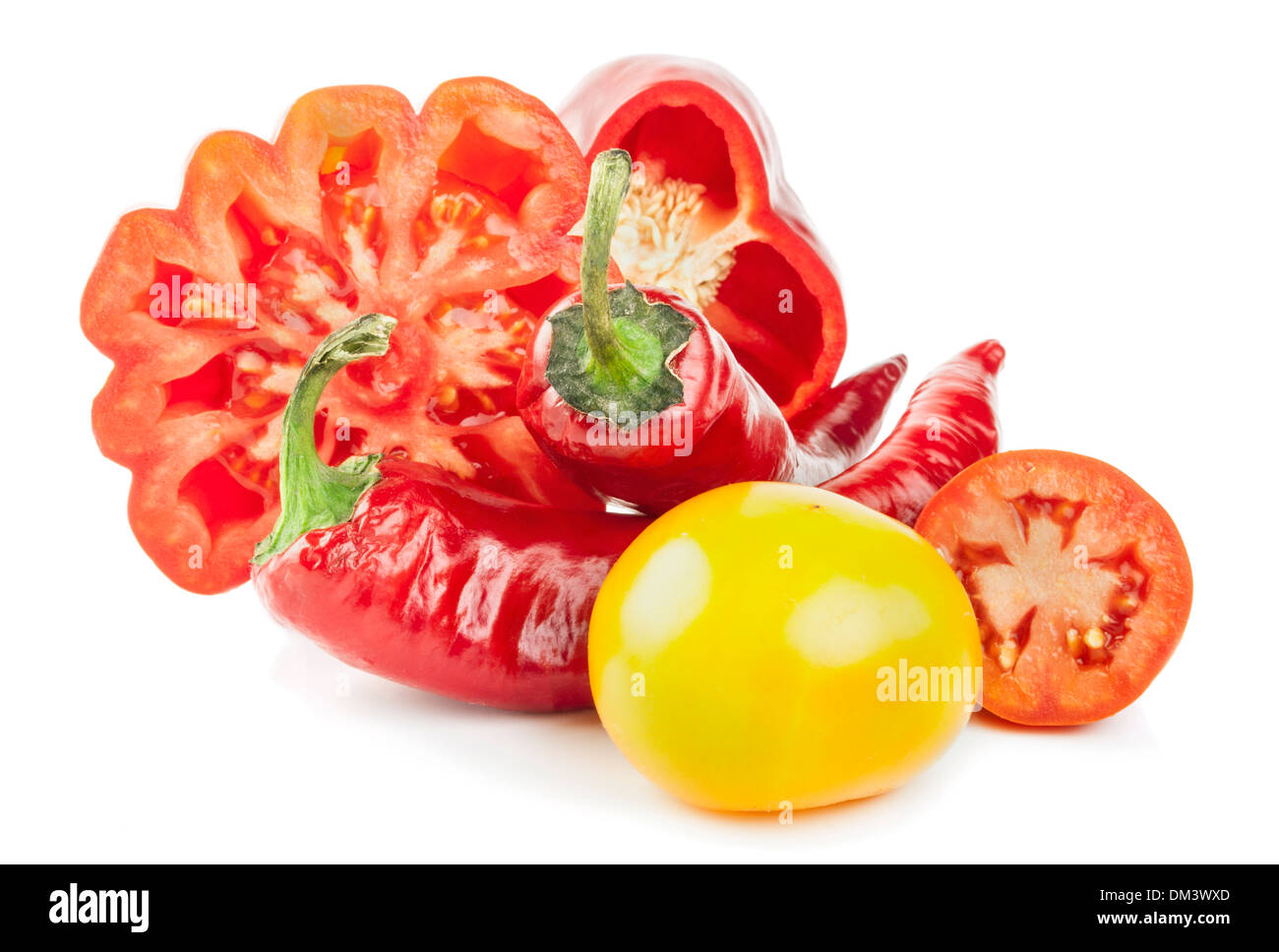 Vegetables isolated on white Stock Photo - Alamy