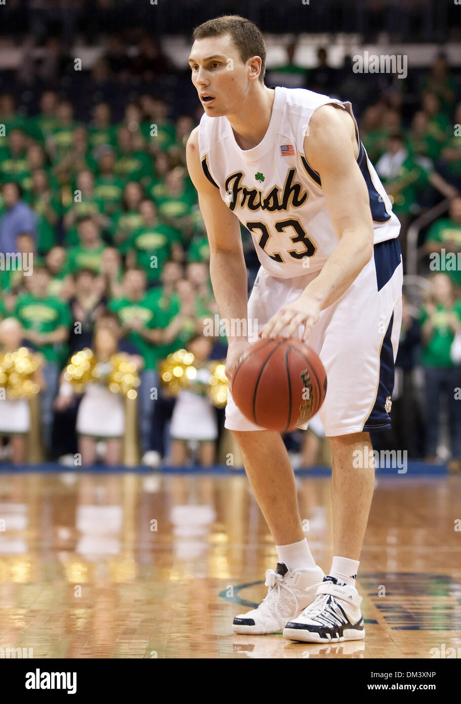 Notre Dame Guard Ben Hansbrough (23) in game action between the Notre ...