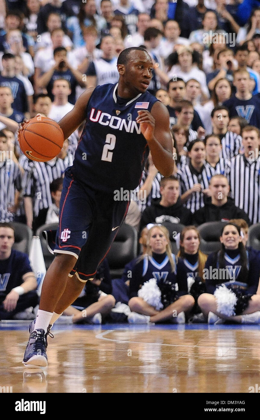 Connecticut guard Donnell Beverly #2 brings the ball up court. in a ...