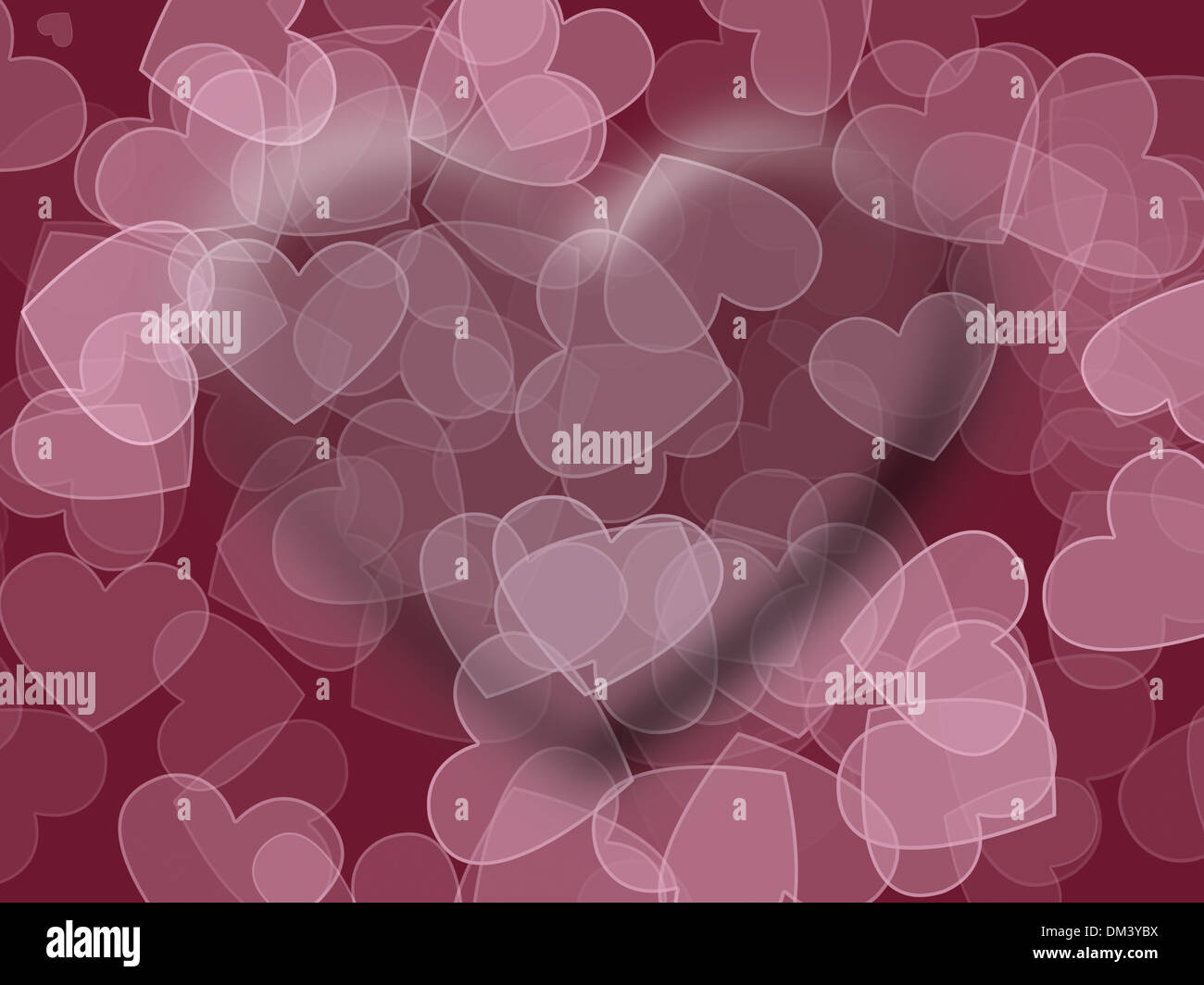 Pink hearts background hi-res stock photography and images - Alamy