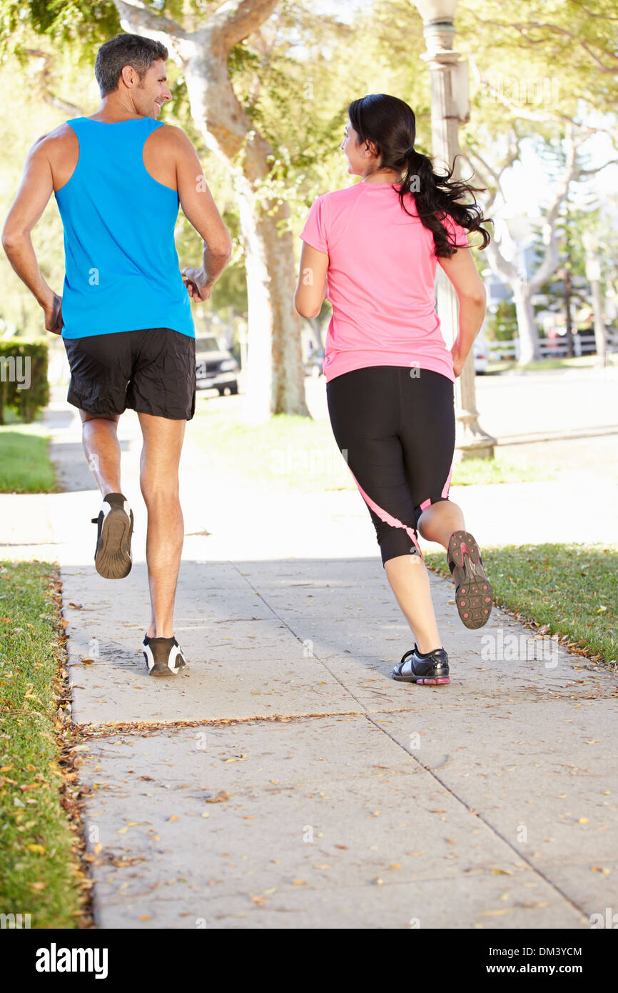 Rear view running man hi-res stock photography and images - Alamy