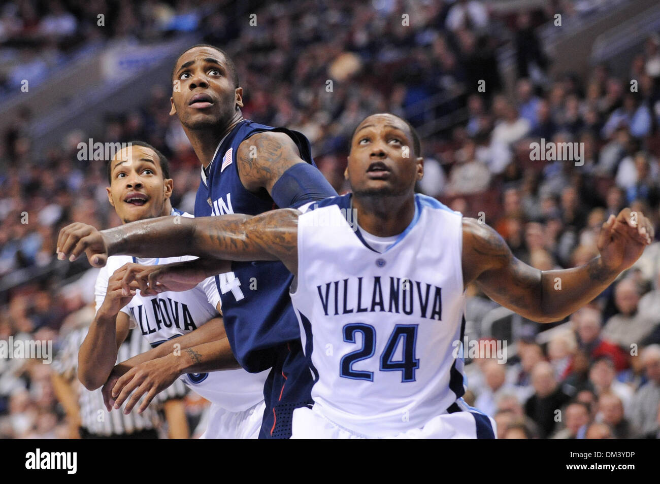 Villanova guard Corey Stokes #24 and Villanova guard Dominic Cheek #23 ...