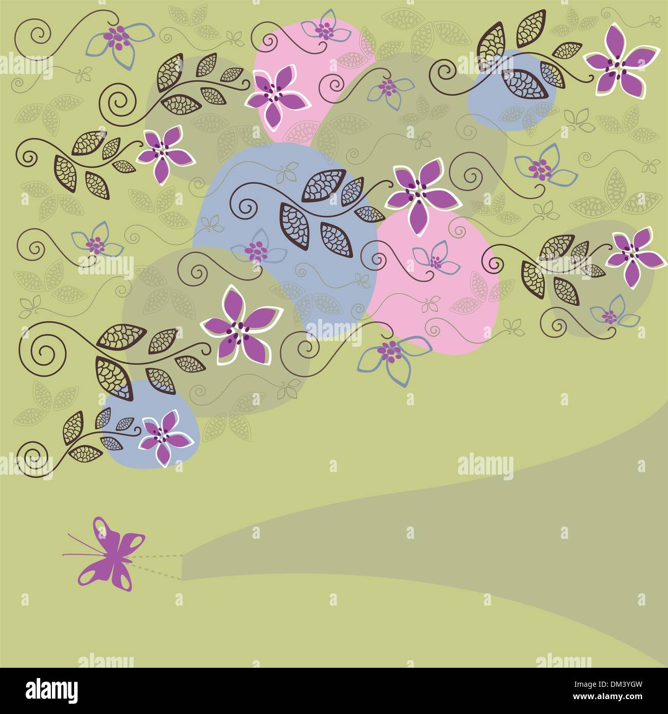 Cute floral background Stock Vector Image & Art - Alamy
