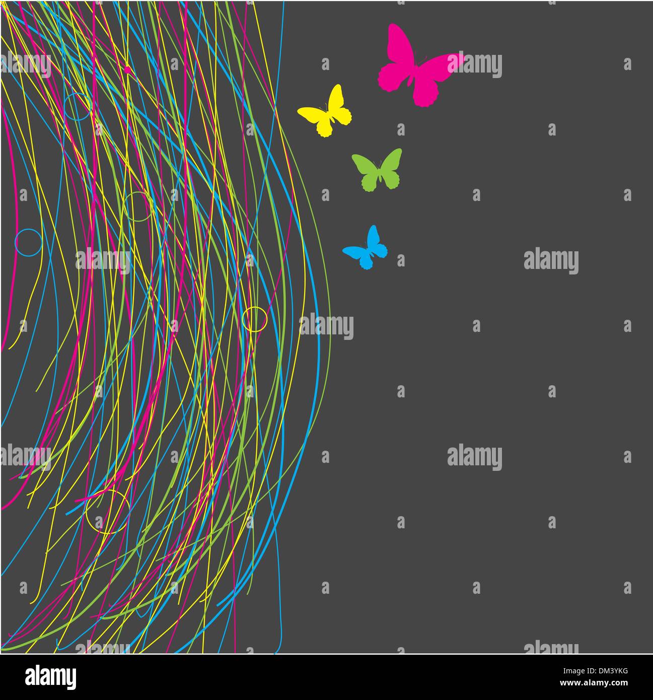 Colorful butterfly background. Vector Illustration Stock Vector Image ...