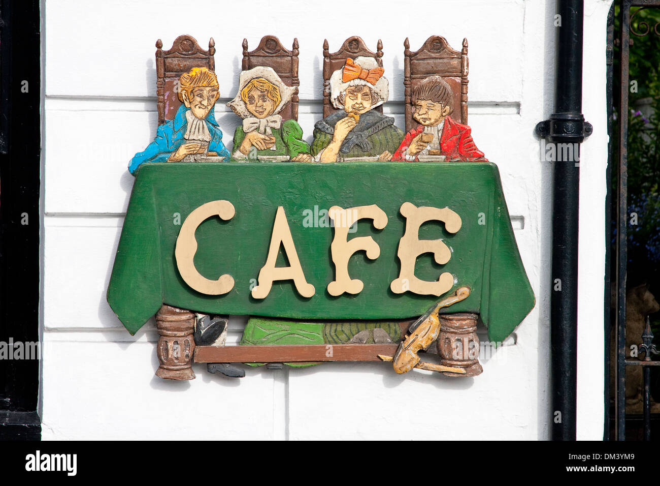 Humorous café sign Stock Photo - Alamy