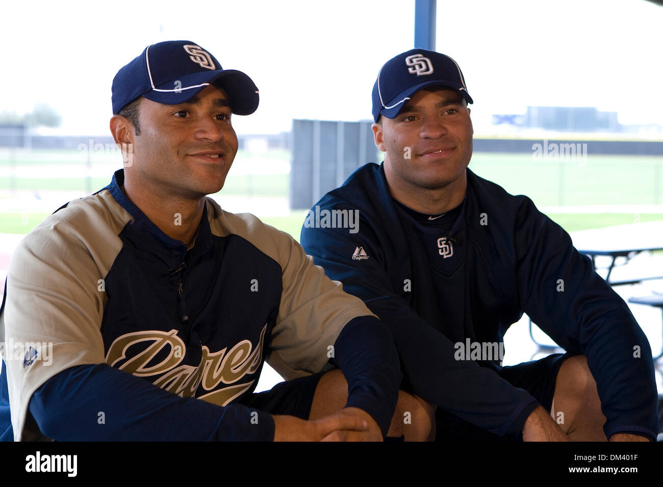 Padres dynamic duo Jerry and Scott Hairston during the San Diego Padres ...