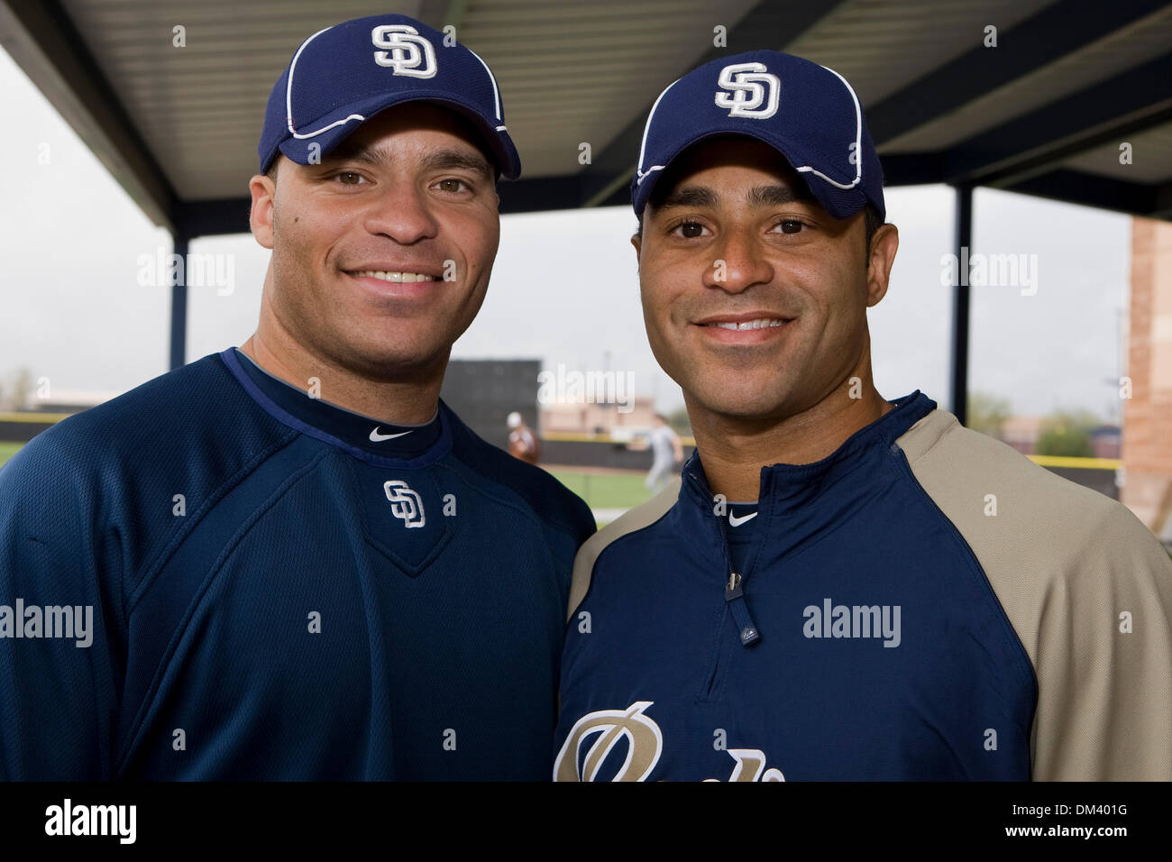 Padres dynamic duo Scott and Jerry Hairston during the San Diego Padres ...