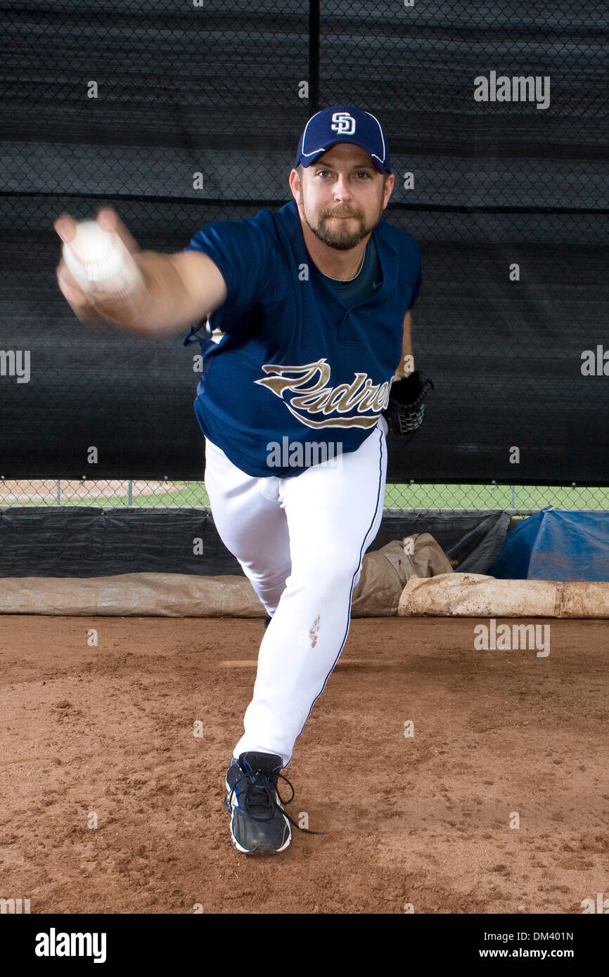 San Diego Padres closer Heath Bell during San Diego Padres spring ...