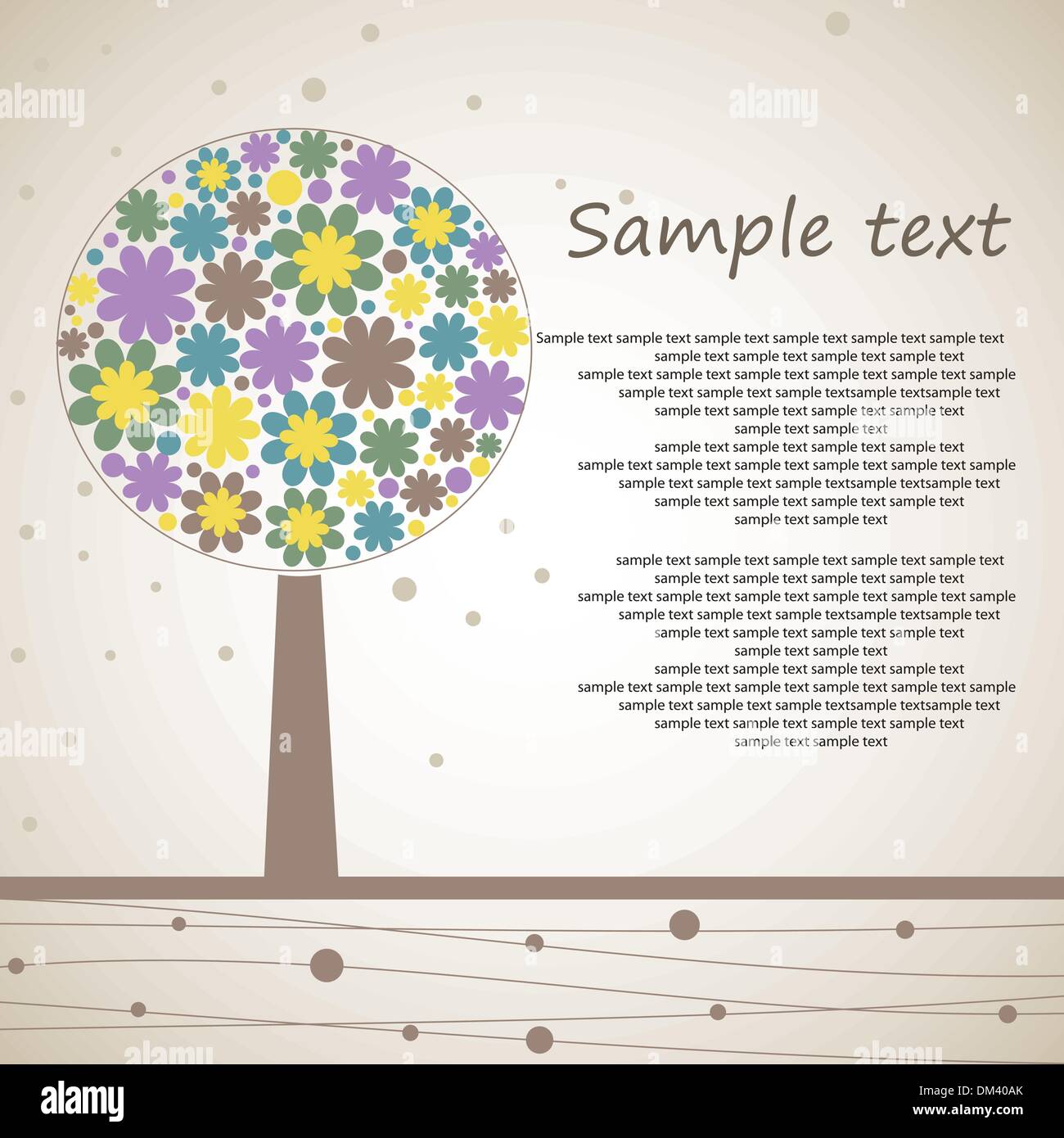 Abstract background with color tree. Vector illustration Stock Vector ...