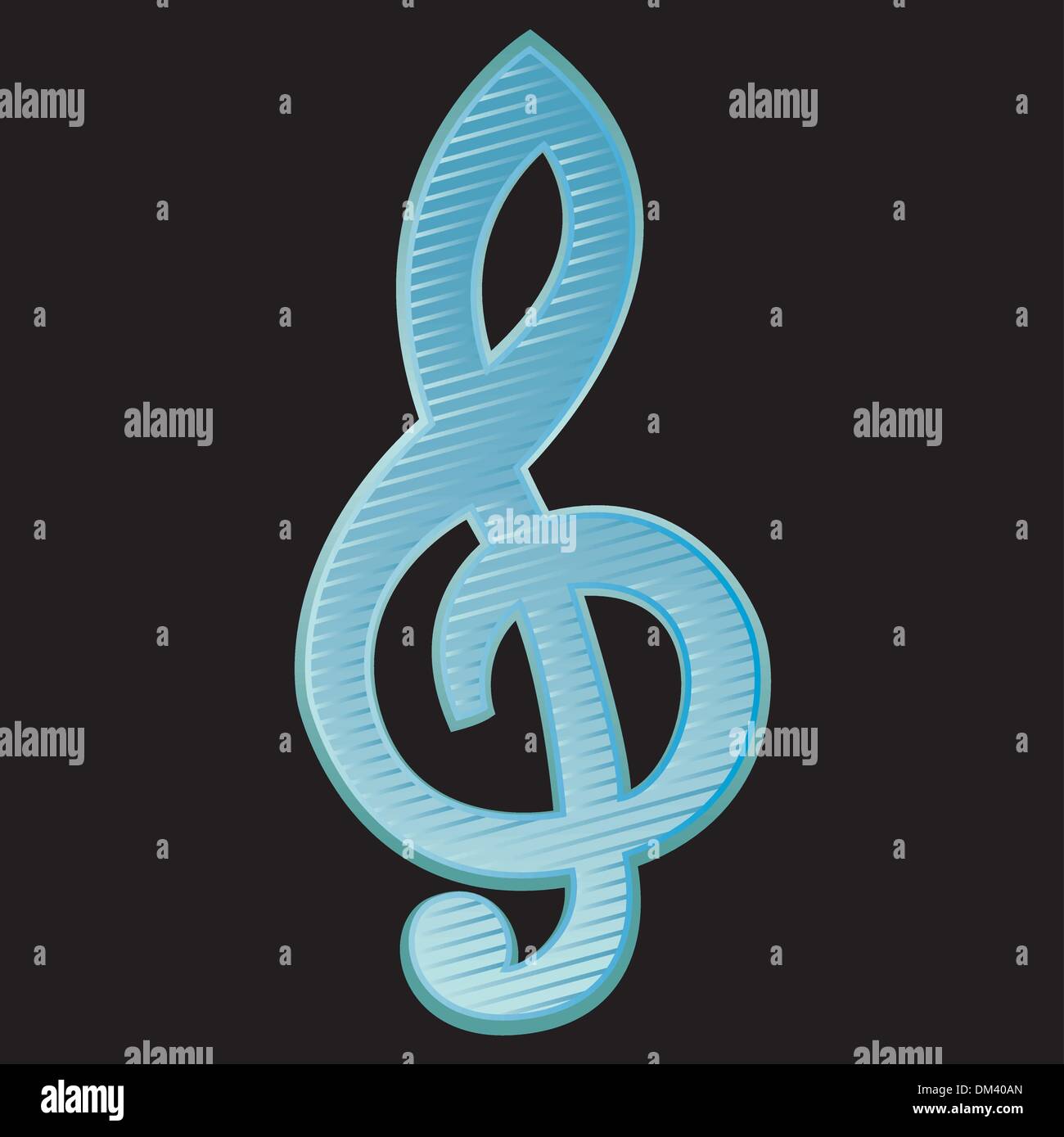 Background with Treble clef.Vector Illustration Stock Vector Image ...