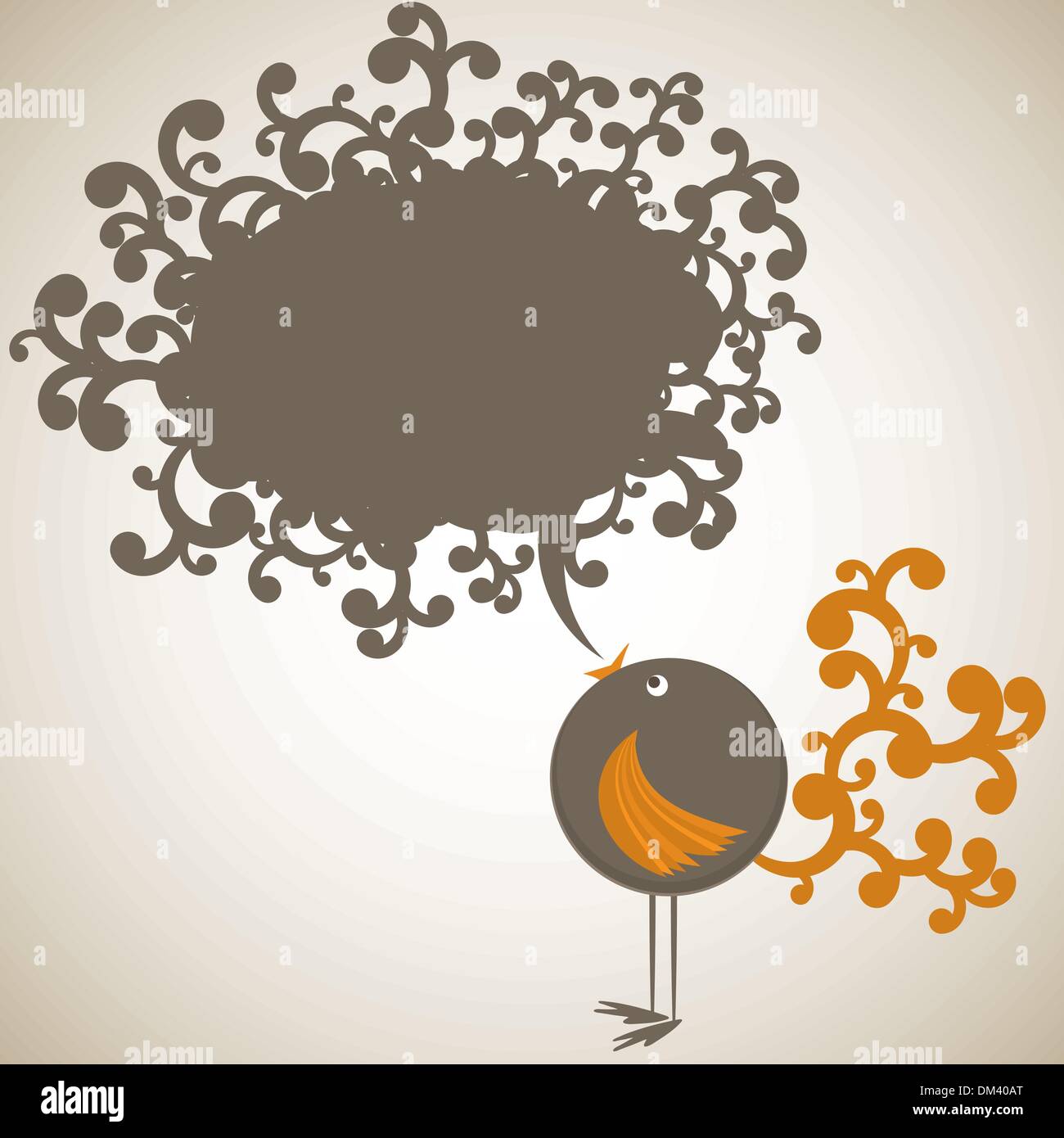 Abstract background design with birds Stock Vector Image & Art - Alamy