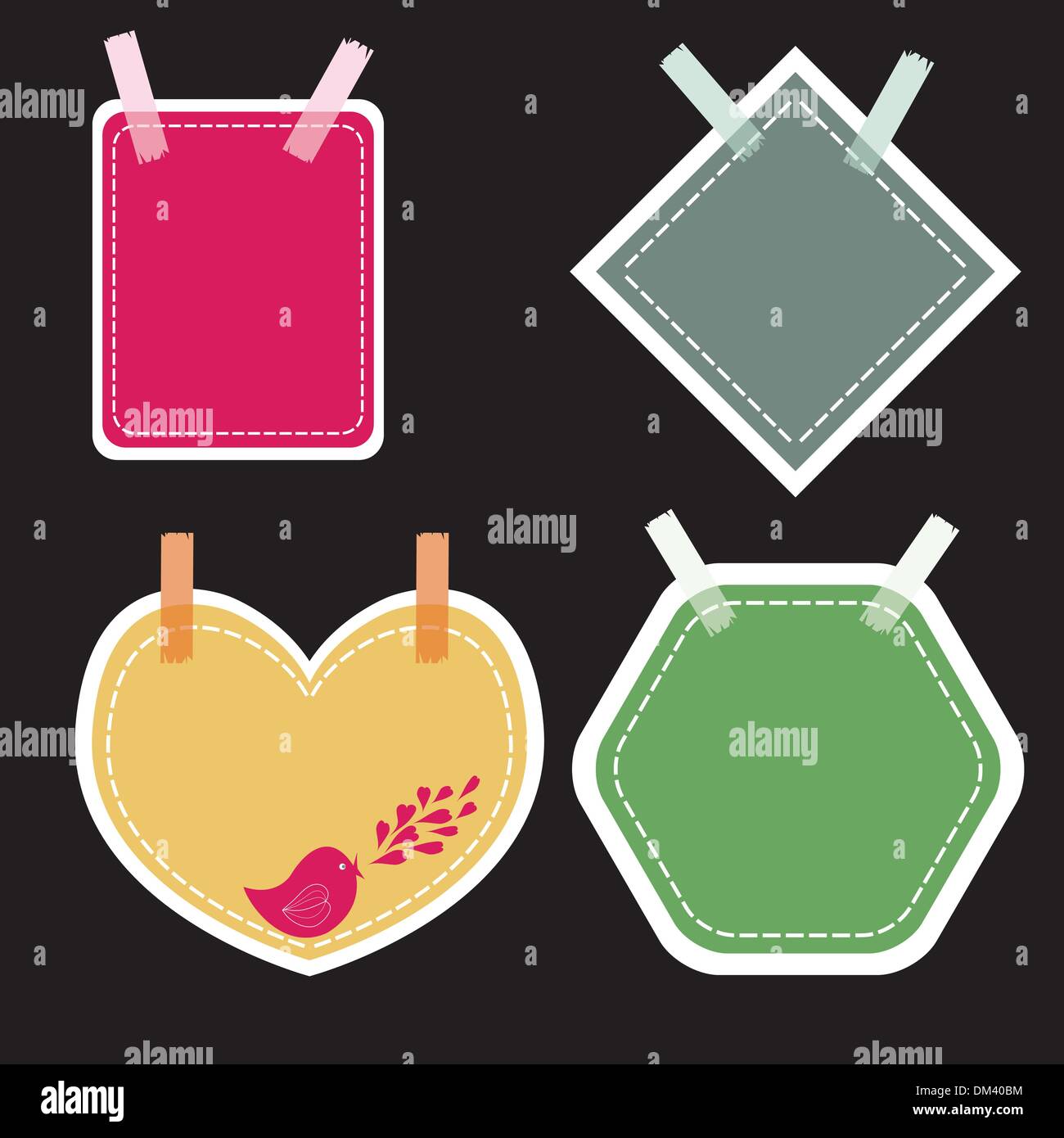 Blank sheets paper binder Stock Vector Images - Alamy