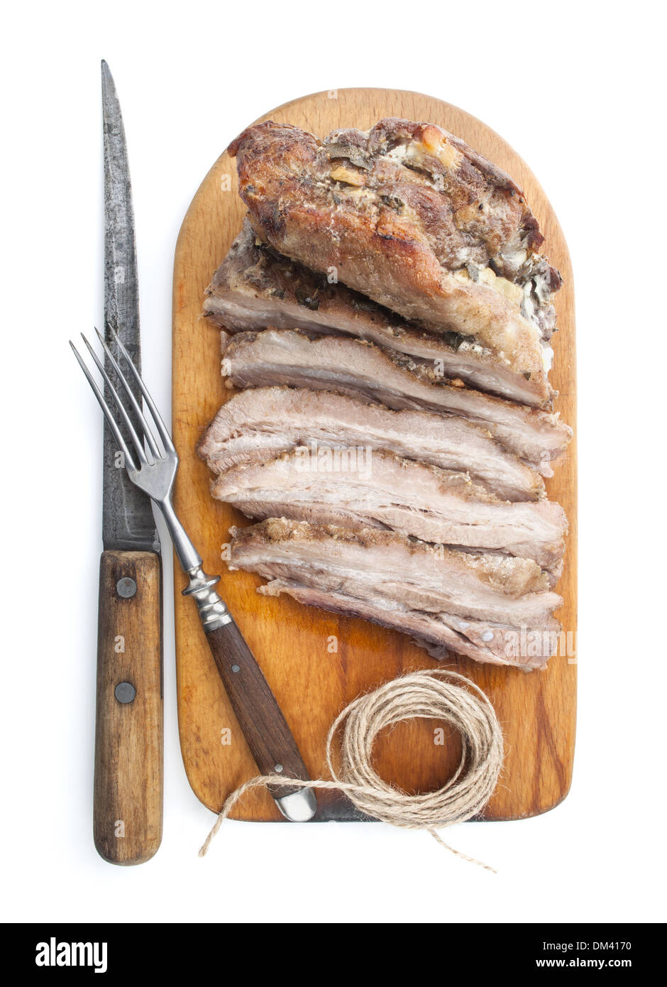 Wooden board hot roasted Cut Out Stock Images & Pictures - Alamy