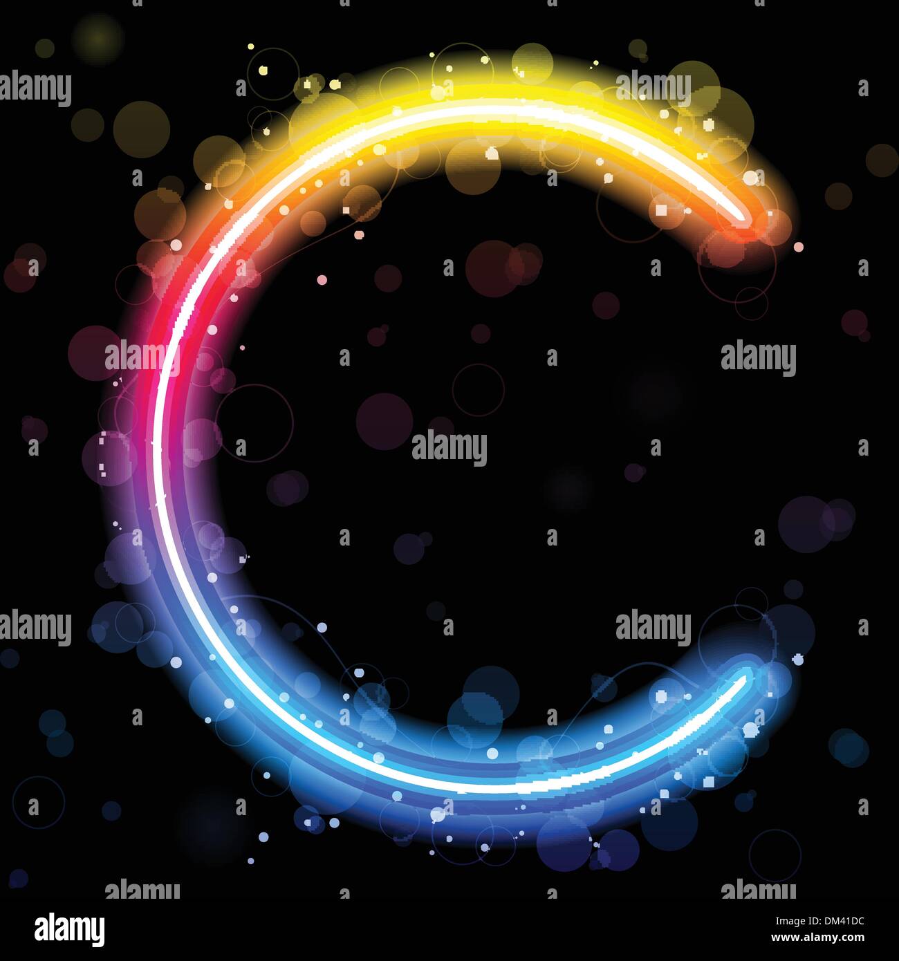 Neon letter c Stock Vector Images - Alamy