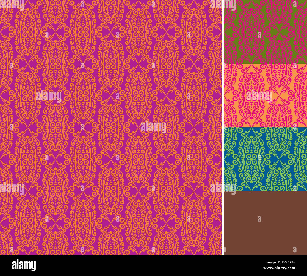 Seamless wallpaper pattern hi-res stock photography and images - Alamy