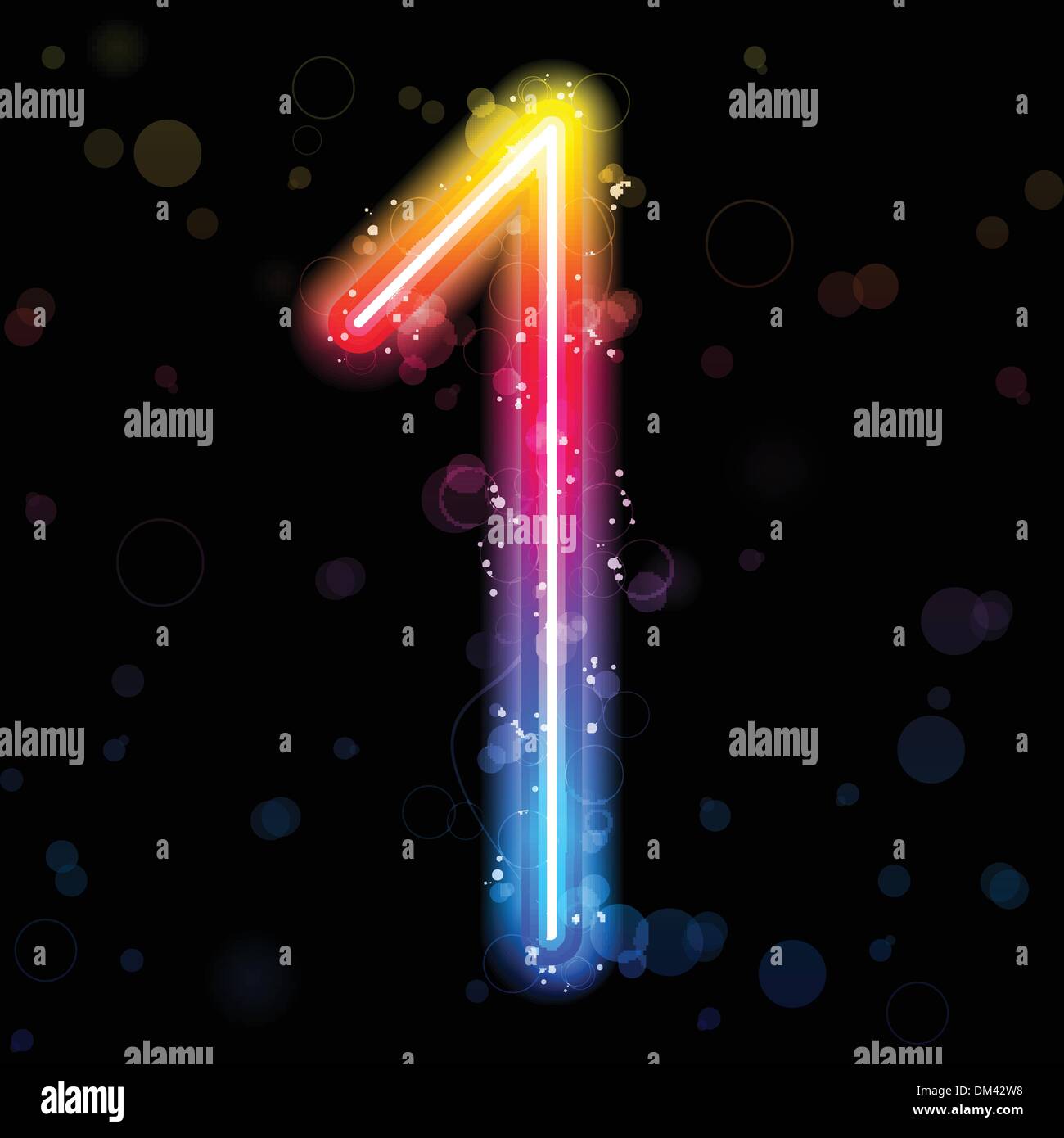Number 1 word Stock Vector Images - Alamy