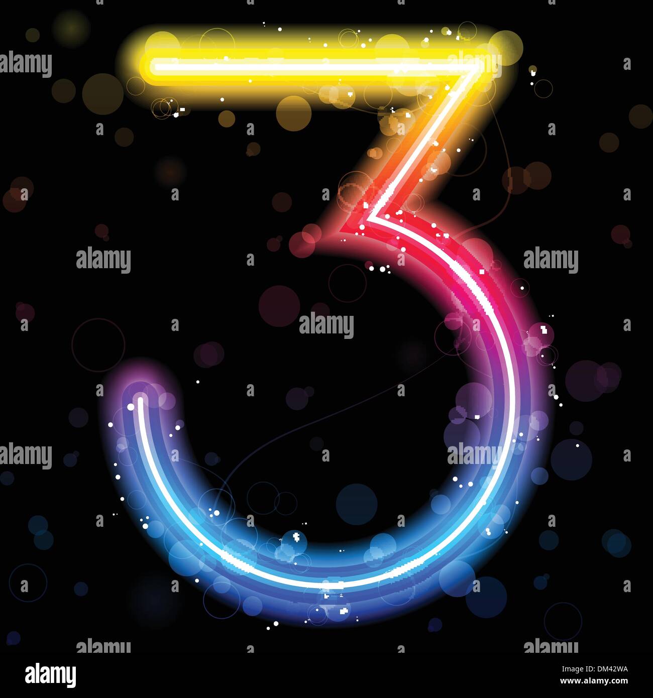 Number three circle blue hi-res stock photography and images - Alamy